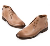China Chukka Suede Leather Mens Leather Casual Shoes Brown Mens Lace Up Dress Boots for sale