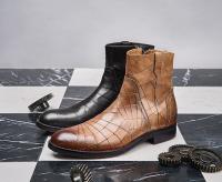 China Winter Classic Mens Leather Casual Shoes Normal Size Lace Up Mens Suede Ankle Boots for sale