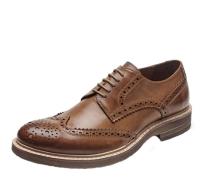 China Handmade Burnished Mens Formal Leather Shoes , Bespoke Mens Brown Lace Up Dress Shoes for sale
