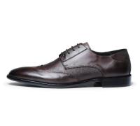 China Anti - Slip Italy Handmade Oxford Shoes , Full Grain Leather Mens Brown Formal Shoes for sale