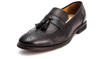 China Spring / Autumn Brown Mens Woven Leather Slip On Shoes For Party for sale
