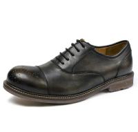 China Black Round Toe  Men's Casual Shoes Breathable Business Casual Sport Shoes for sale