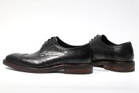 China Derby Style Mens Brown Lace Up Shoes Flat Mens Woven Leather Slip On Shoes for sale