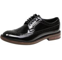 China Brand Italian Mens Leather Shoes Flats Footwear Black Slip On Dress Shoes for sale
