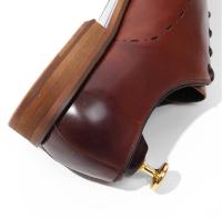 China Handmade Patent Wedding Mens Leather Dress Shoes Oxfords Style With Black Striped for sale