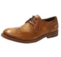 China Full Grain Leather Mens Dress Shoes , Lace Up Pointed Toe Mens Casual Oxford Shoe for sale