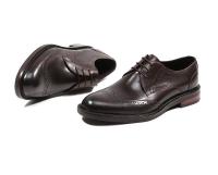 China Black Crocodile Pattern Mens Leather Dress Shoes Brown / Black Men Oxford Shoes for sale