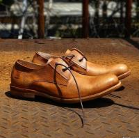 China Mens Pure Leather Formal Shoes , Leisure Mens Handmade Leather Boots for sale