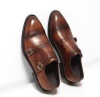 China Classical Mens Lace Up Dress Shoes For Wedding , Round Toe Men'S Black Derby Shoes for sale