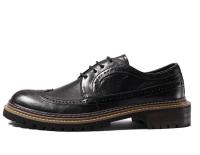 China Spring / Autumn Men's Casual Shoes  Round Toe Mens Black Leather Loafer Shoes for sale