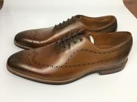 China Burnished leather lace up mens dress formal shoes , oxford leather shoes for sale