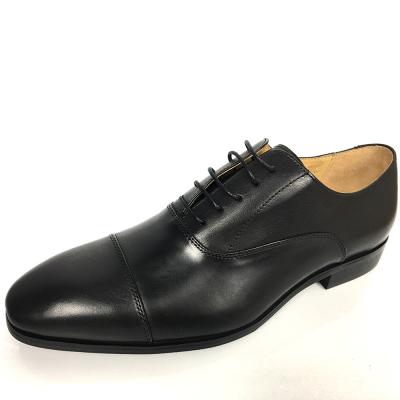China Germany Style Mens Handmade Comfort Sole Oxford Dress Shoes Rubber Black for sale