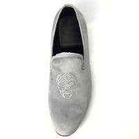 China Embroidered Slip On Velvet Loafers , Male High End Mens Loafers for sale