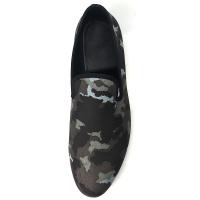 China Embroidered Mens Black Suede Loafers Shoes Luxury Sheepskin Dress Shoes for sale