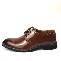 China Calf Skin Men Leather Classic Shoes Lace up Durable Dress Shoes with rivet for sale