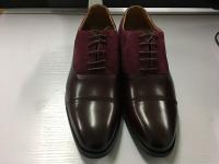 China Smart Formal Mens Leather Dress Shoes Goodyear Welted Made - To - Order for sale