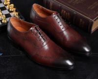 China Fashion Men Formal Dress Shoes , Brogue Hidden High Heel Leather Footwear For Mens for sale