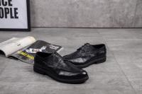 China Black Slip on Round Toe Men Formal Dress Shoes Spring / Autumn Comfortable for sale