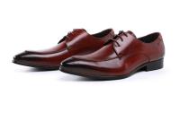 China Embossing Design Patent Leather Black Dress Shoes , Lace Up Dress Shoes for sale
