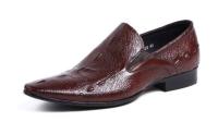 China Normal Size Carved Mens Leather Dress Shoes , Pointed Toe Leisure Shoes for sale