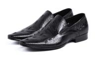China Normal Size Carved Mens Leather Dress Shoes , Pointed Toe Leisure Shoes for sale