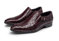 China Genuine Python Mens Leather Dress Shoes , Exotic Snake Embossed Classic Dress Shoes for sale