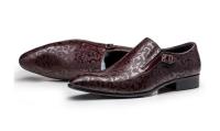 China Genuine Python Mens Leather Dress Shoes , Exotic Snake Embossed Classic Dress Shoes for sale