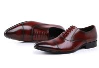 China Oxford Army Ceremonial Red Leather Military Officer Men Shoes 39-45# Size for sale