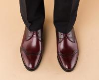 China Handmade Genuine Leather Men Dress Shoes , Casual Leather Shoes For Wedding Or Partying for sale
