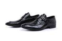 China Handmade Bright Leather Brogues Formal Brown Business Shoes For Evening Party Wear for sale