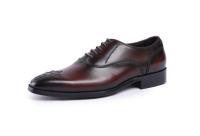 China Real Stitching Derby Mens Leather Dress Shoes , Fully Handcrafted Goodyear Shoes for sale