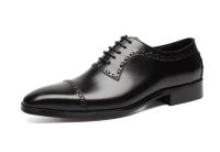 China Leather Spring / Fall Men'S Wedding Dress Shoes Mens Fashion Goodyear Soles Oxfords for sale