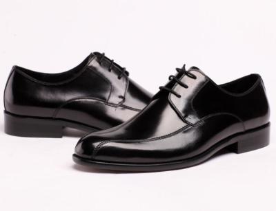 China Officer Business Mens Leather Dress Shoes , Black Dress Loafers Slip Resistant for sale