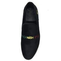 China Wear Resistant Mens Velvet Loafers Casual Black Leather Loafer Shoes for sale