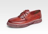 China Retro Casual Men Flats Shoes Custom Mens Leather Driving Loafers With Tassels for sale