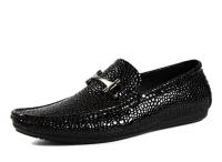 China Alligator Genuine Leather Men Casual Loafers Outdoor Mens PU Loafer Shoes for sale
