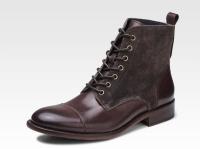 China Durable Fashion Colorful Winter Leather Mens Military Style Boots Waterproof for sale