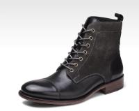 China Durable Fashion Colorful Winter Leather Mens Military Style Boots Waterproof for sale