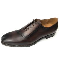 China British Style Mens Pointed Toe Shoes / Lace Up Casual Shoes Brown Color for sale