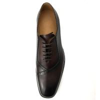 China British Style Mens Pointed Toe Shoes / Lace Up Casual Shoes Brown Color for sale