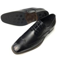 China Mens Casual Leather Shoes / Mens Black Oxford Shoes Fashion Italian Style for sale