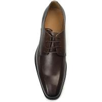China Brown Color Mens Leather Casual Shoes Low Heel Shoe Height Business Affairs Style for sale
