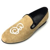 China Custom Mens Velvet Loafers Slip On Mens Velvet Dress Slippers For Athletic / Office for sale