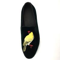 China Comfortable Mens Velvet Loafers Wear Resistant Black Suede Leather Loafers for sale