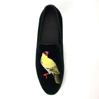 China Comfortable Mens Velvet Loafers Wear Resistant Black Suede Leather Loafers for sale
