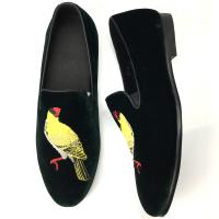 China Comfortable Mens Velvet Loafers Wear Resistant Black Suede Leather Loafers for sale
