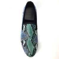China Elegant Design Snakeskin Mens Loafers Wear Resistant Mens Leather Driving Shoes for sale
