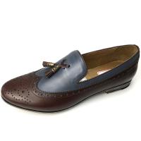 China Mens Leather Moccasins Shoes / Mens Casual Loafers Genuine Leather Upper for sale