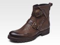 China Genuine Leather British Retro Mens Martin Boots / Trendy Chelsea Boots for sale