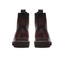 China Fashion Ankle Genuine Warm Leather Boots , Work Shoes For Men Lace Up Closure Type for sale